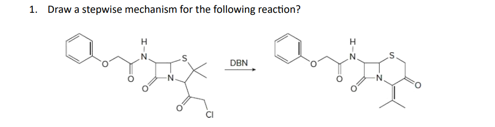 Solved 1. ﻿Draw a stepwise mechanism for the following | Chegg.com