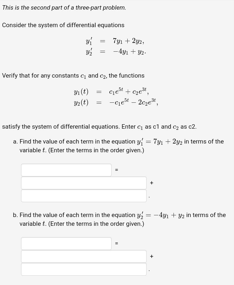 Solved This is the second part of a three-part problem. | Chegg.com