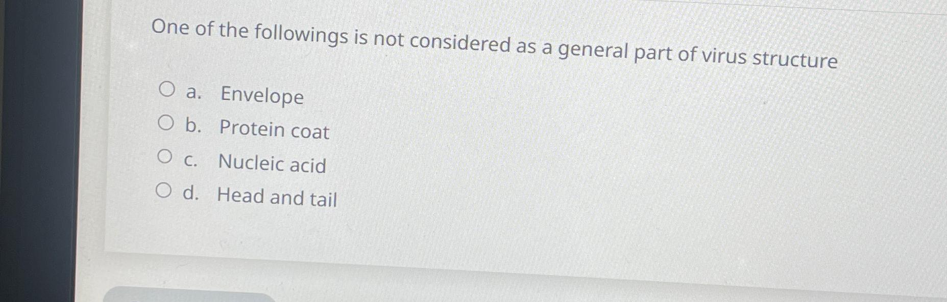 Solved One of the followings is not considered as a general | Chegg.com