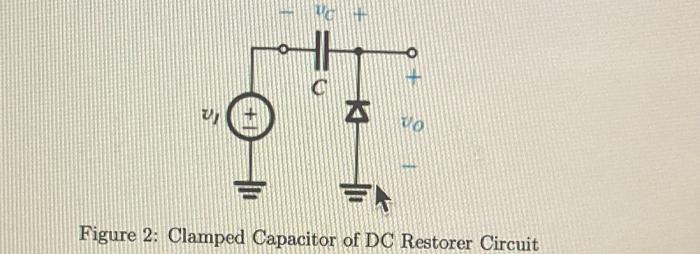 Solved Construct the clamped capacitor circuit illustrated | Chegg.com