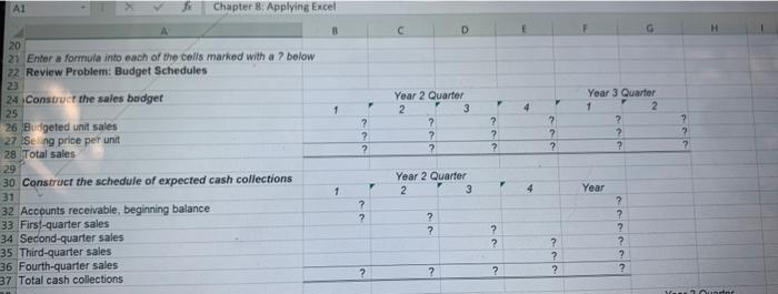 Solved A1A1 Chapter 8: Applying Excel Fourth-quarter sales | Chegg.com