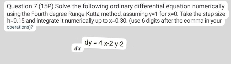 Solved Solve the following ordinary differential equation | Chegg.com