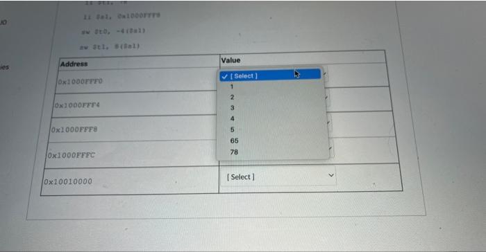 Solved The following table shows memory before executing a | Chegg.com
