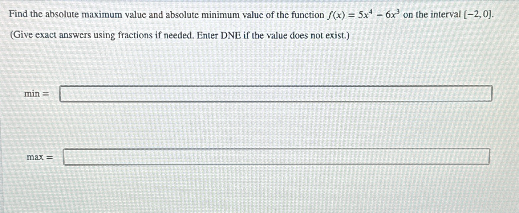 Solved Find the absolute maximum value and absolute minimum | Chegg.com