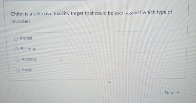 Solved Chitin is a selective toxicity target that could be | Chegg.com