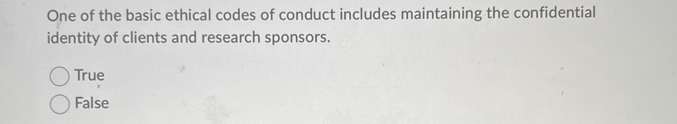 Solved One of the basic ethical codes of conduct includes | Chegg.com