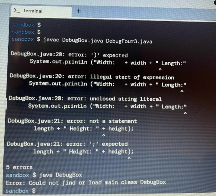 Solved Soubte vol = Iength wioth Aheight: return vol,sandbox | Chegg.com