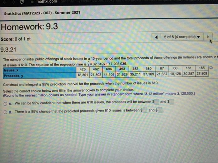 Solved Score: 0 of 1 pt Sot complete HW Score: 78.39 of pts | Chegg.com