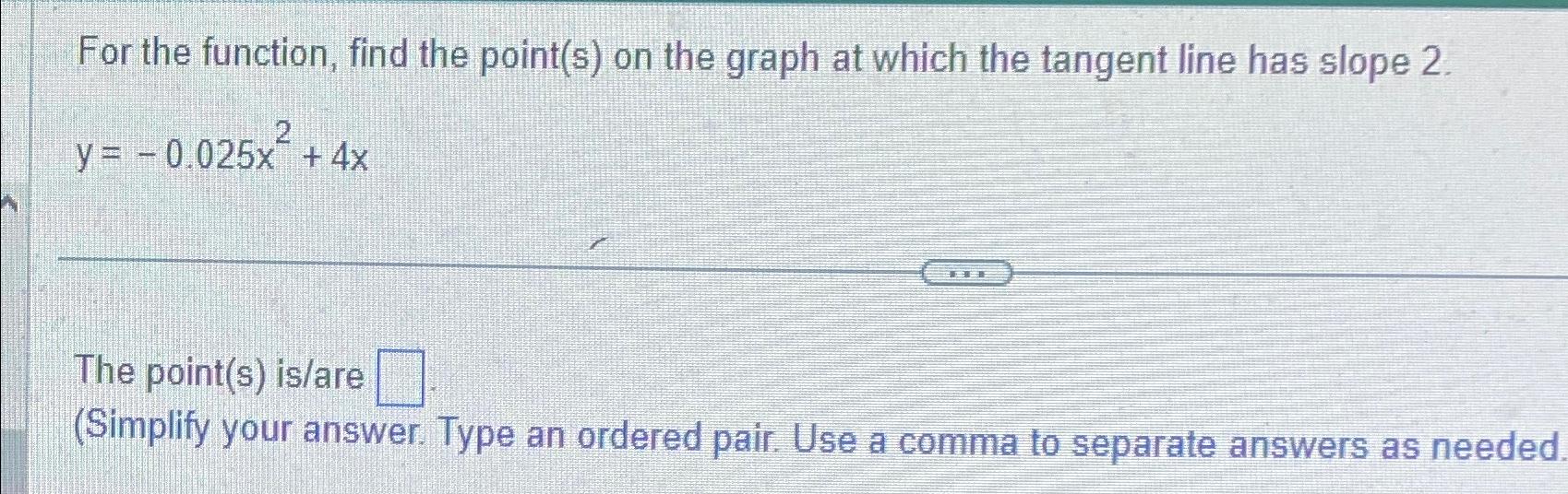 Solved For the function, find the point(s) ﻿on the graph at | Chegg.com