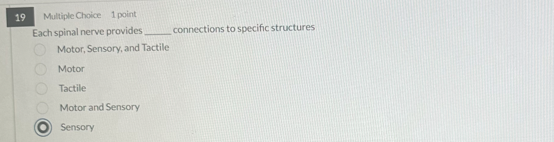 Solved 18Multiple Choice 1 ﻿pointWhich of the following is | Chegg.com