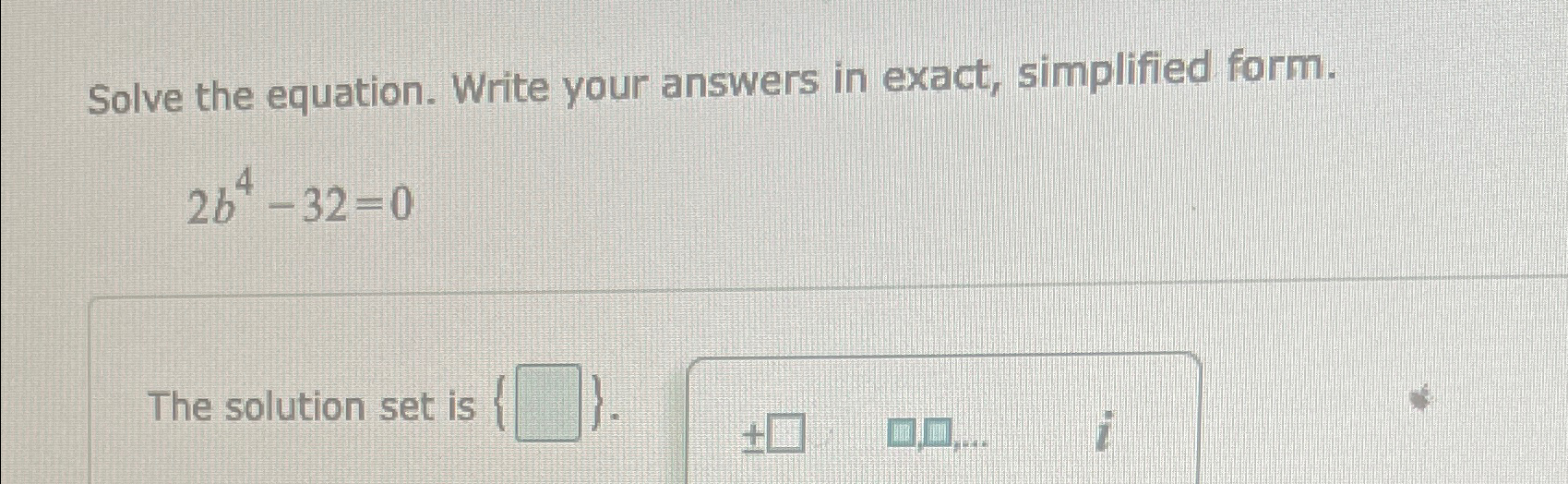 Solved Solve the equation. Write your answers in exact, | Chegg.com