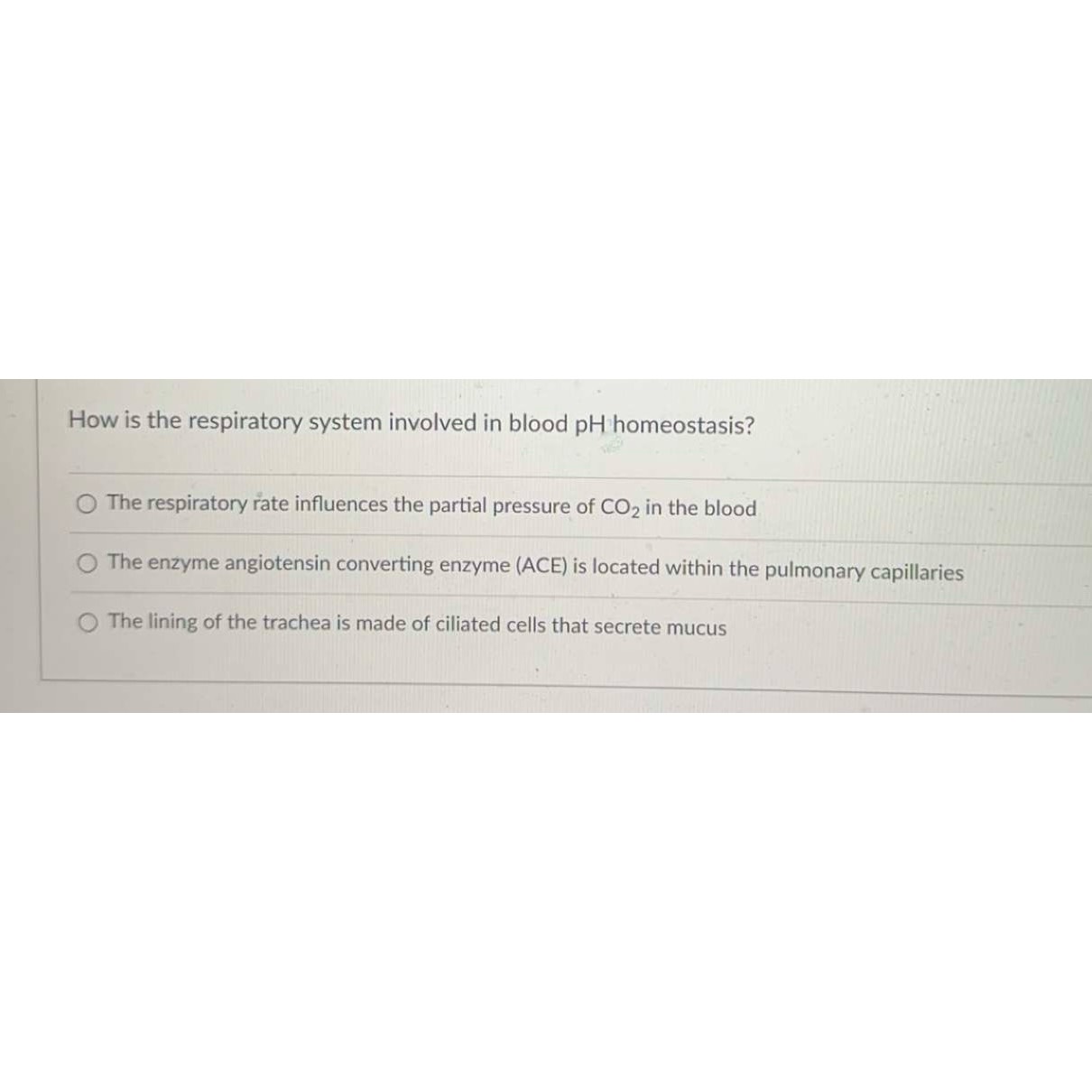Solved How is the respiratory system involved in blood pH | Chegg.com