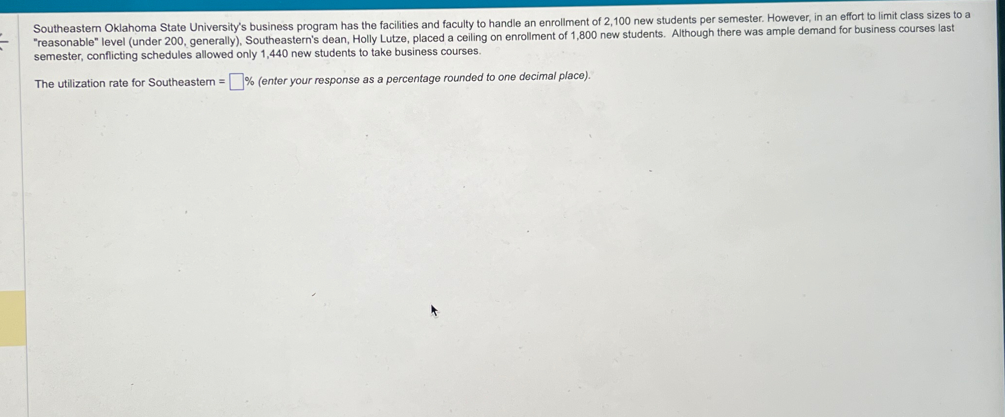 Solved semester, conflicting schedules allowed only 1,440 | Chegg.com