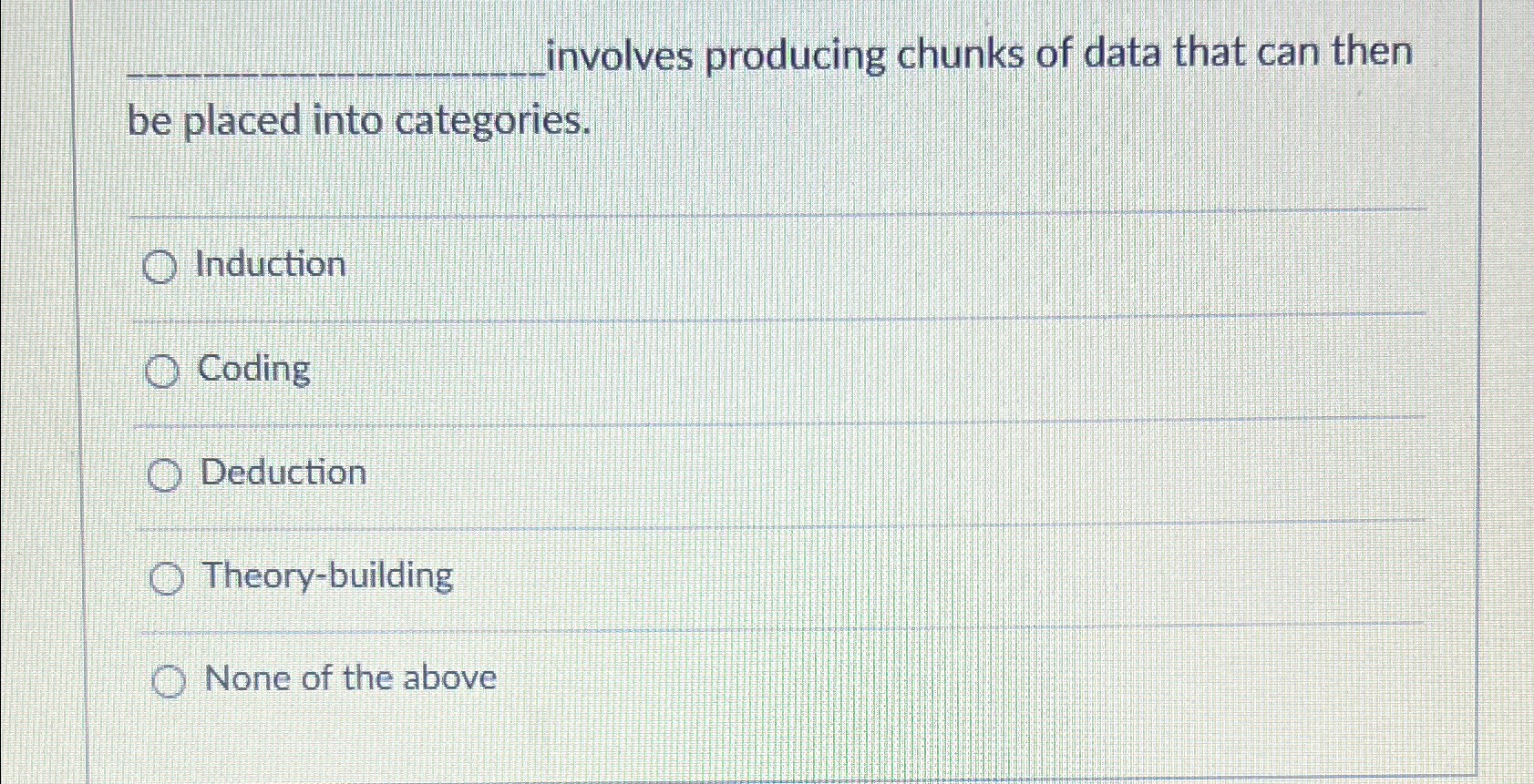 Solved involves producing chunks of data that can then be | Chegg.com