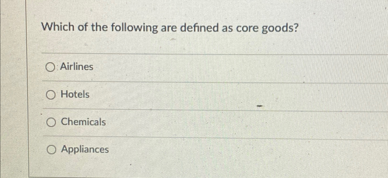 Solved Which of the following are defined as core | Chegg.com