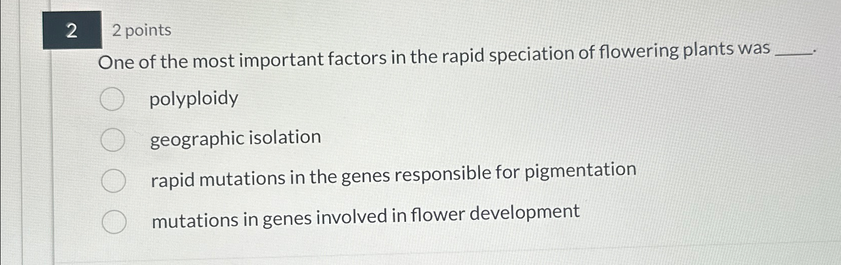 Solved 22 ﻿pointsOne of the most important factors in the | Chegg.com