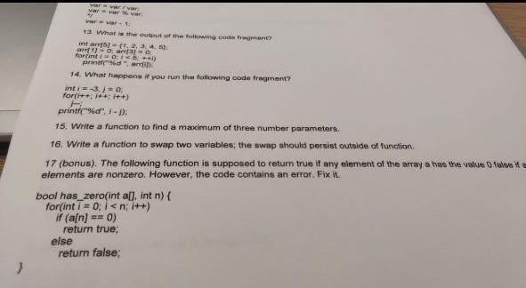 Solved OW var. 12. What is the output of the towing mode | Chegg.com