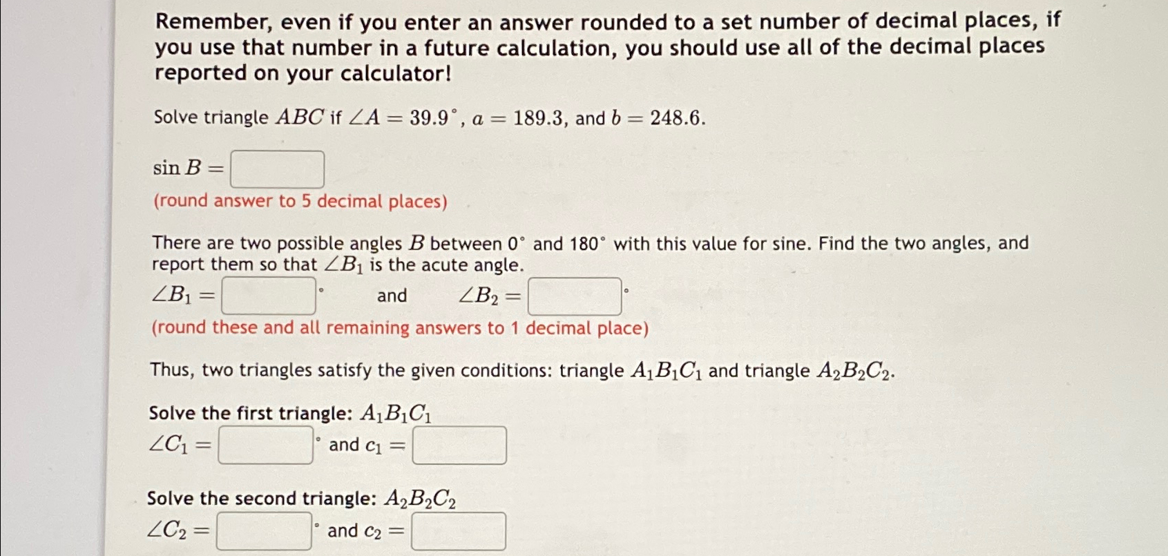 Solved Remember, even if you enter an answer rounded to a | Chegg.com