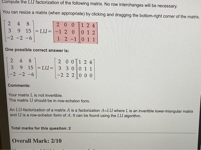 Solved I dont know how the answer is incorrect. please show | Chegg.com