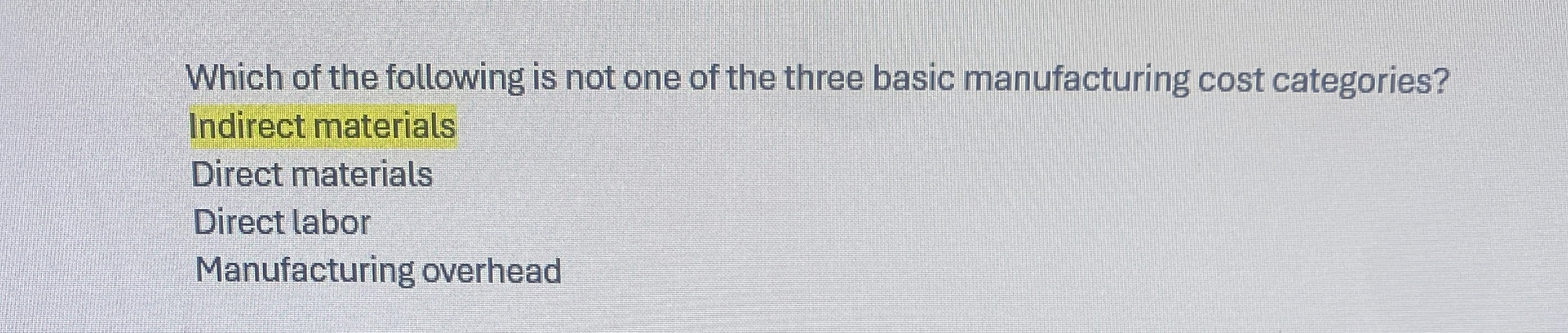 Solved Which of the following is not one of the three basic | Chegg.com