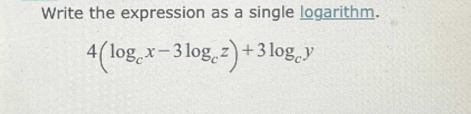 Solved Write the expression as a single | Chegg.com