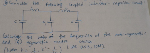 Solved Consider the following coupled inductor-capacitor | Chegg.com Solved Consider the following coupled inductor-capacitor | Chegg.com