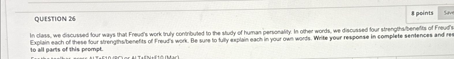 Solved QUESTION 268 ﻿pointsIn class, we discussed four ways | Chegg.com