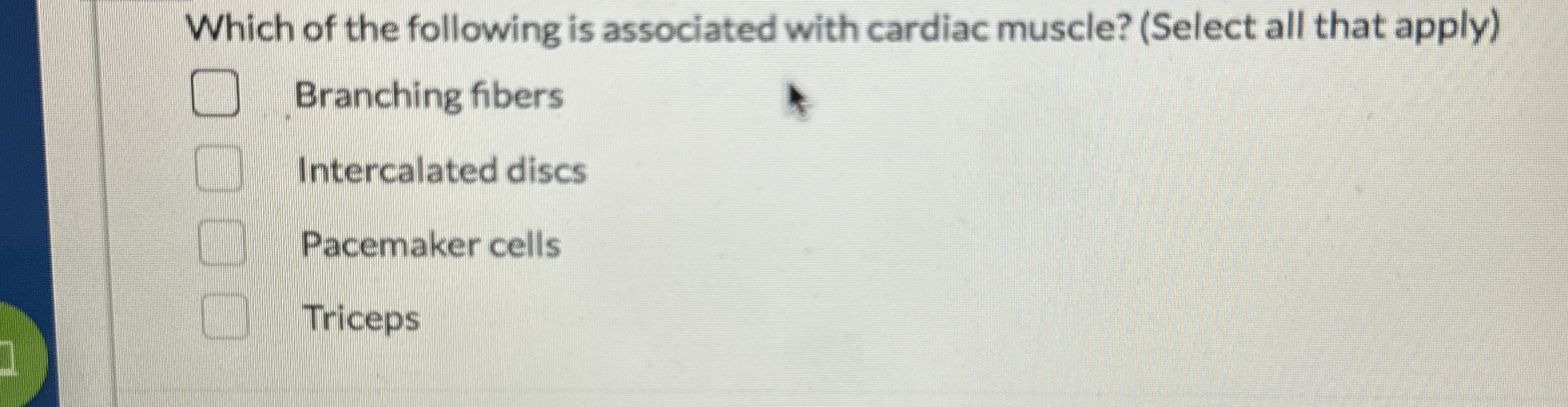 Solved Which of the following is associated with cardiac | Chegg.com