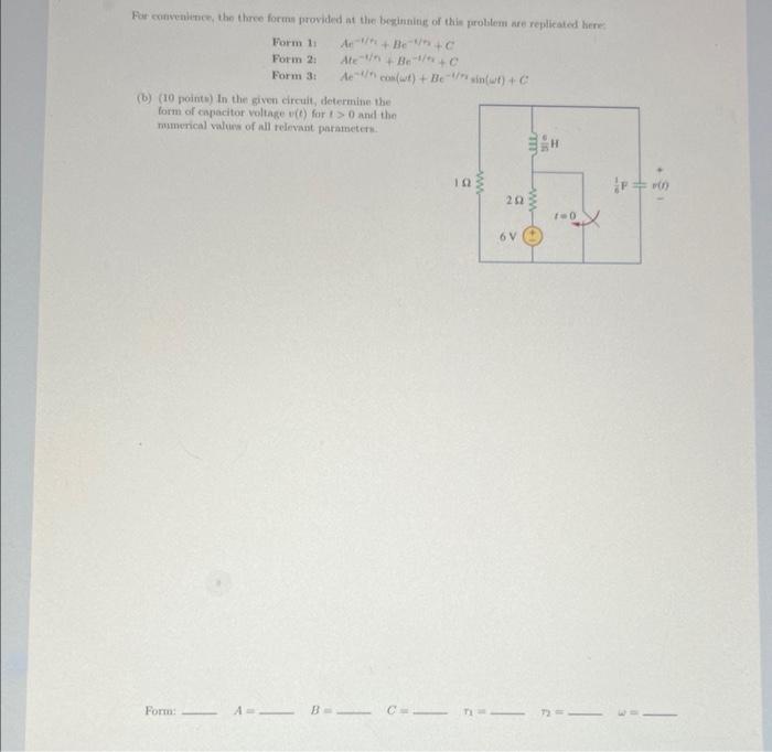 Solved Foe couveshince, the thre forms provided at the | Chegg.com