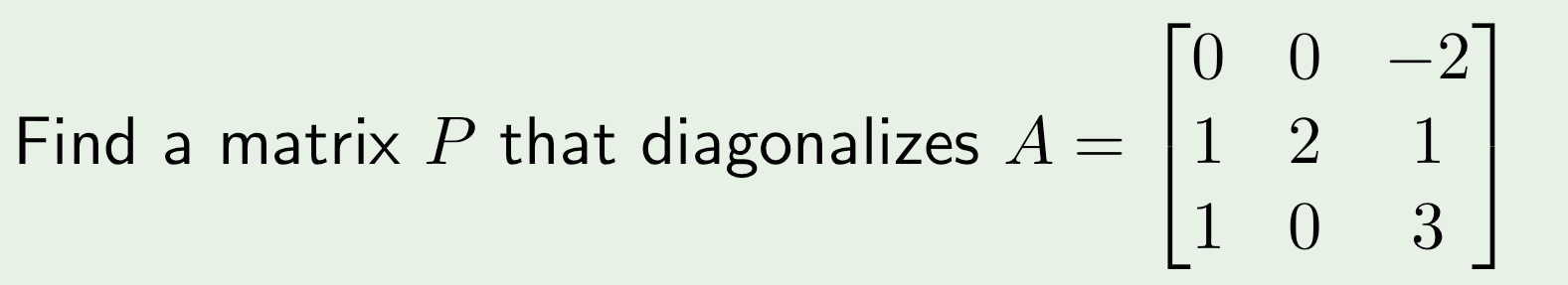 Solved Find a matrix P ﻿that diagonalizes | Chegg.com