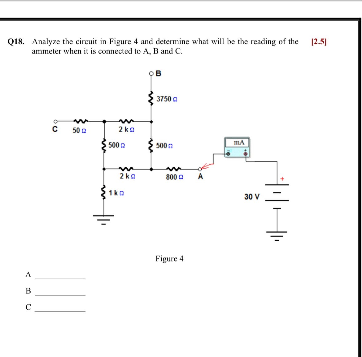 Solved Q18. ﻿Analyze the circuit in Figure 4 ﻿and determine | Chegg.com