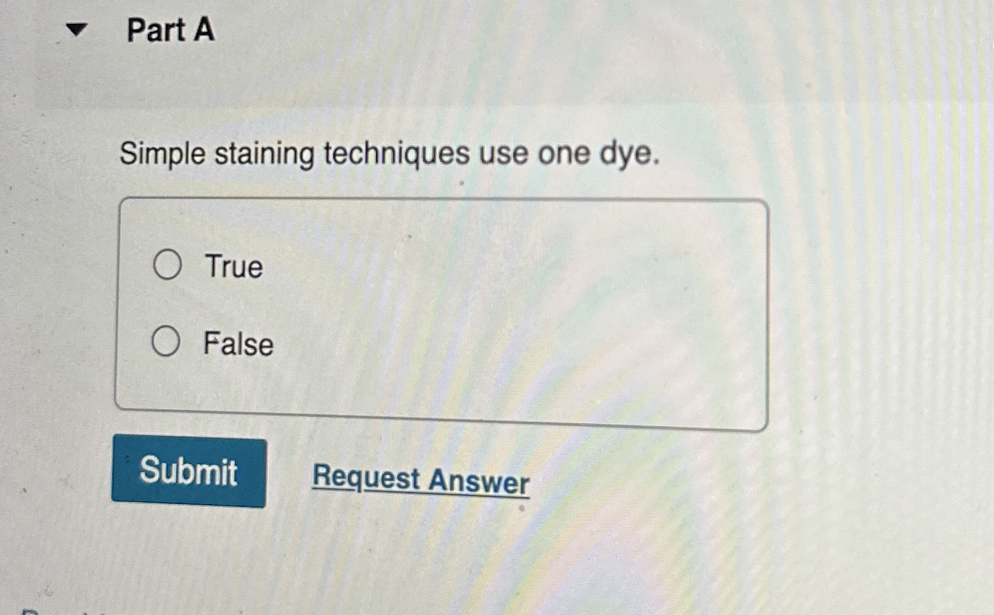 Solved Part ASimple staining techniques use one | Chegg.com
