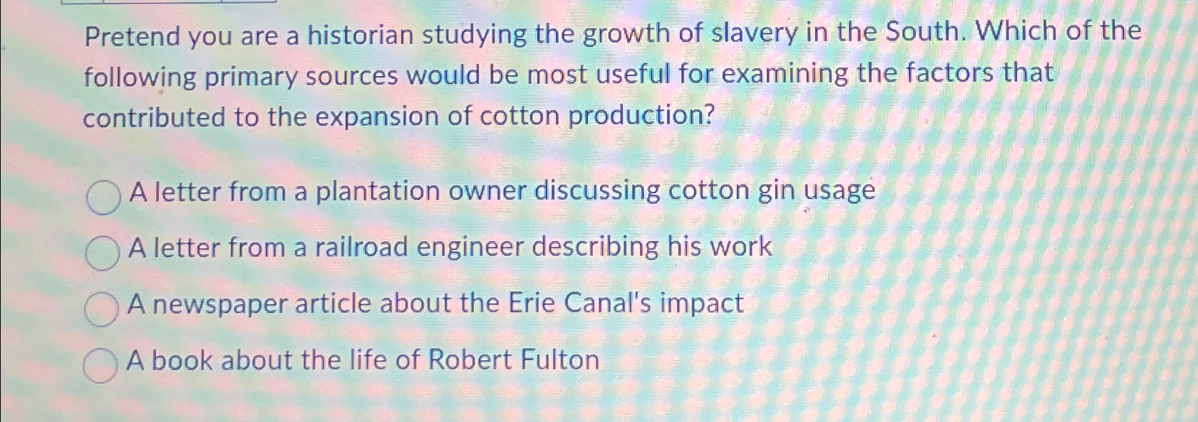 Solved Pretend you are a historian studying the growth of | Chegg.com