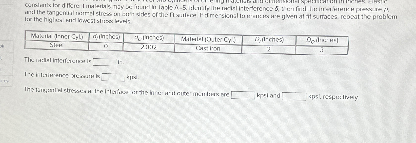 Solved constants for different materials may be found in | Chegg.com