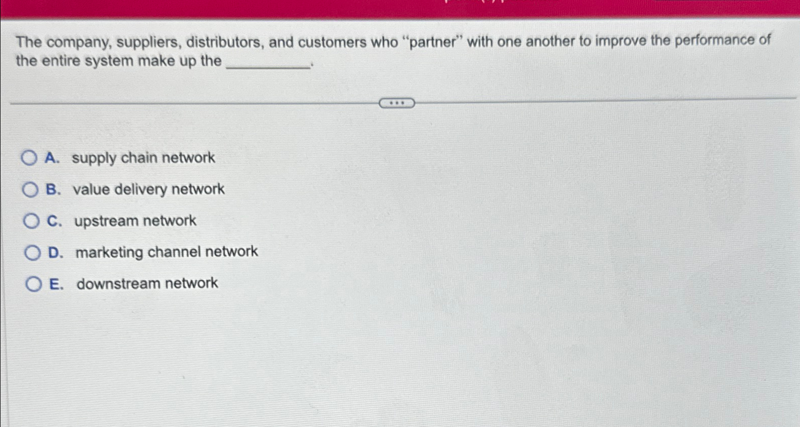Solved The company, suppliers, distributors, and customers | Chegg.com