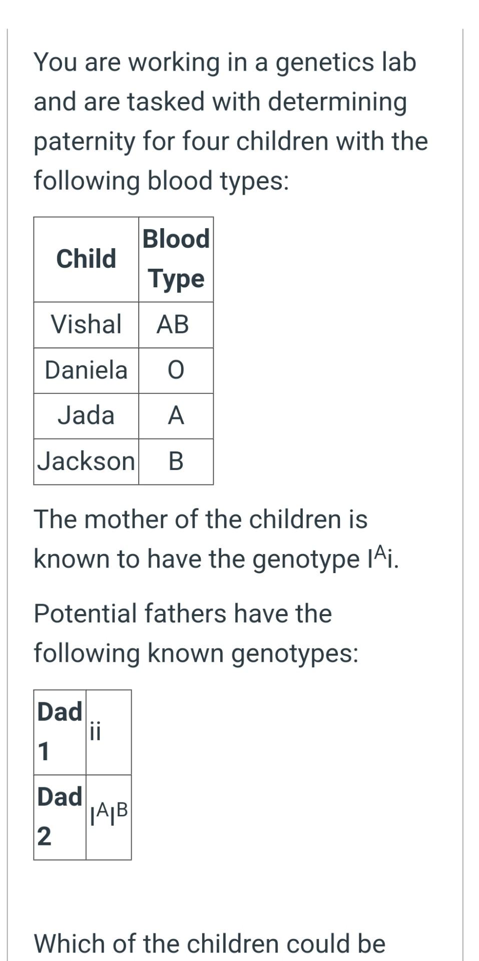 Solved You are working in a genetics lab and are tasked with | Chegg.com