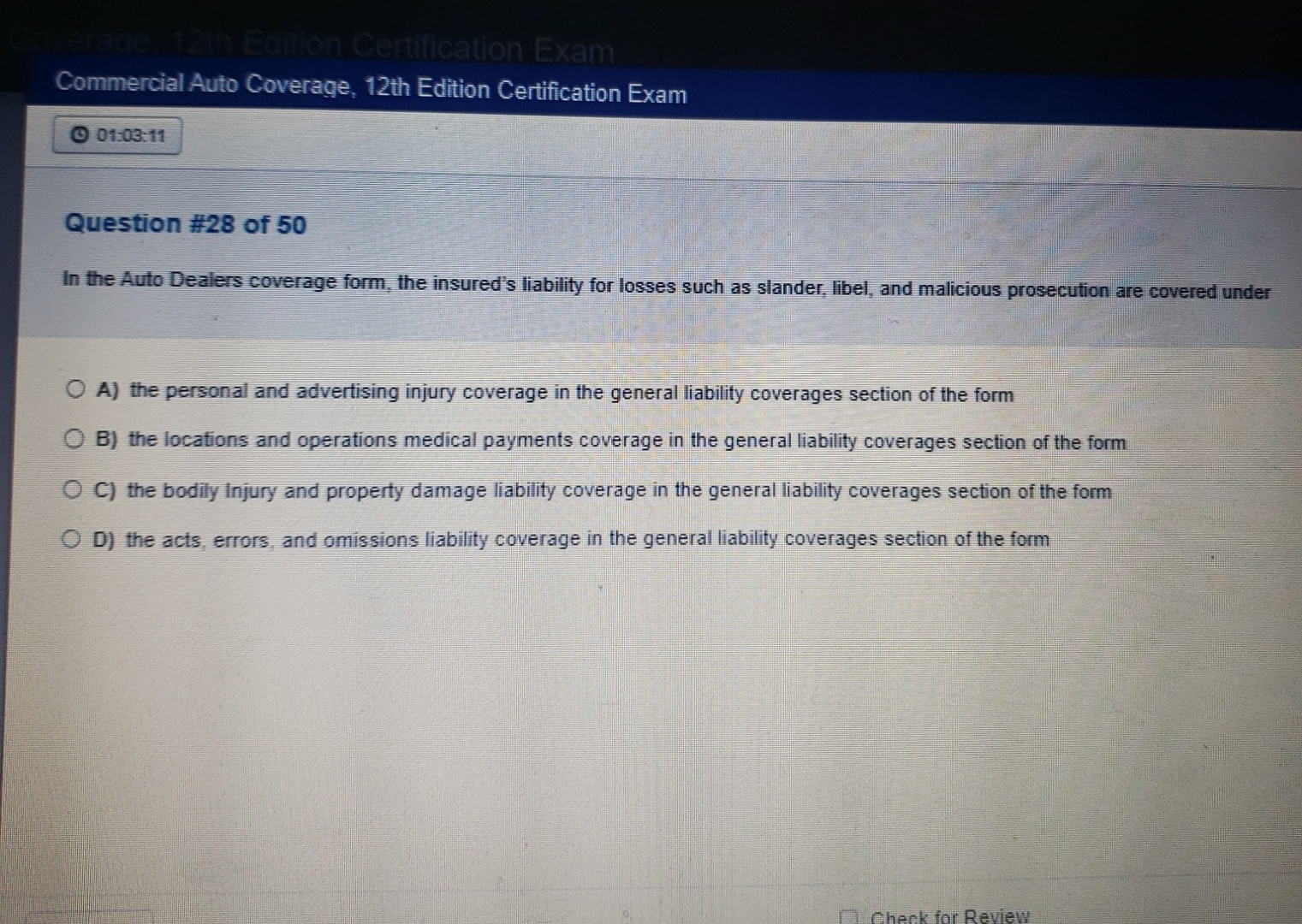 Solved Commercial Auto Coverage, 12 ﻿th Edition | Chegg.com