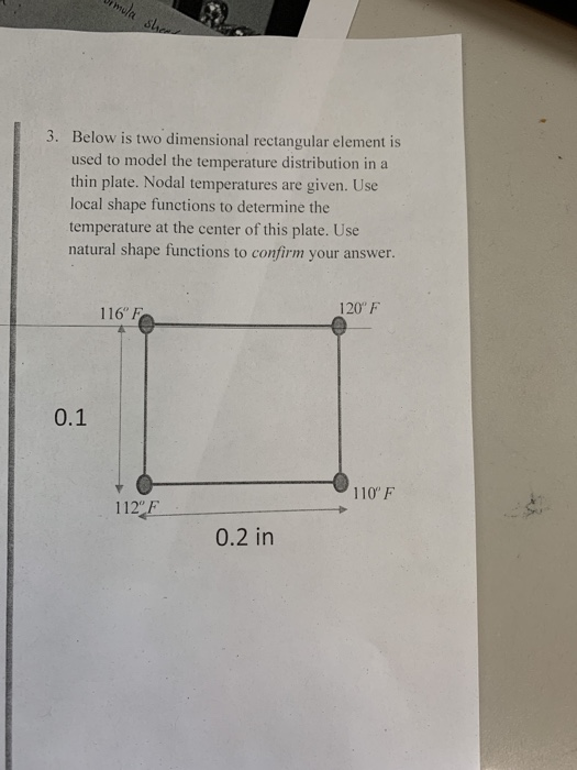 Solved Symula sa 3. Below is two dimensional rectangular | Chegg.com