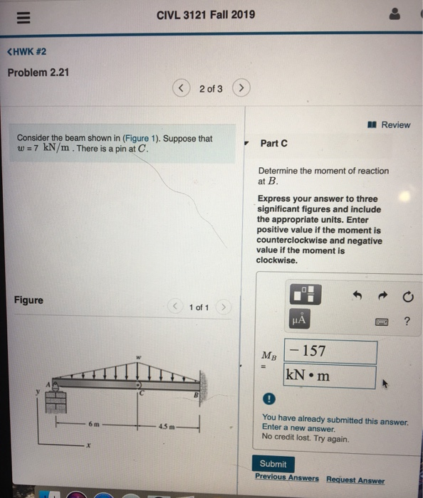 Solved CIVL 3121 Fall 2019 | Chegg.com