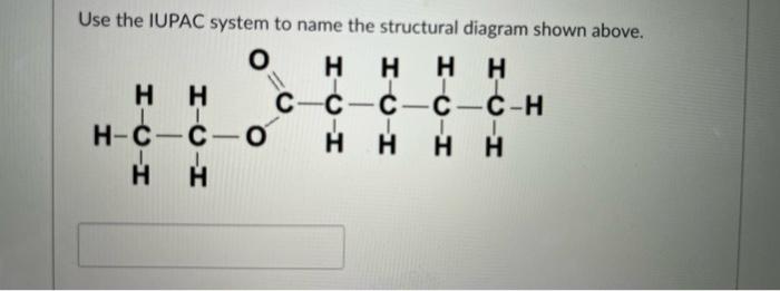 Solved Use the IUPAC system to name the structural diagram | Chegg.com