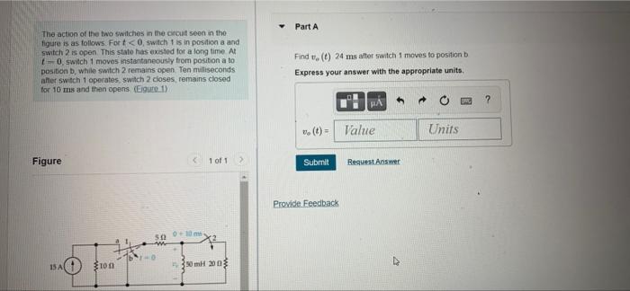 Solved Part A The action of the two switches in the | Chegg.com