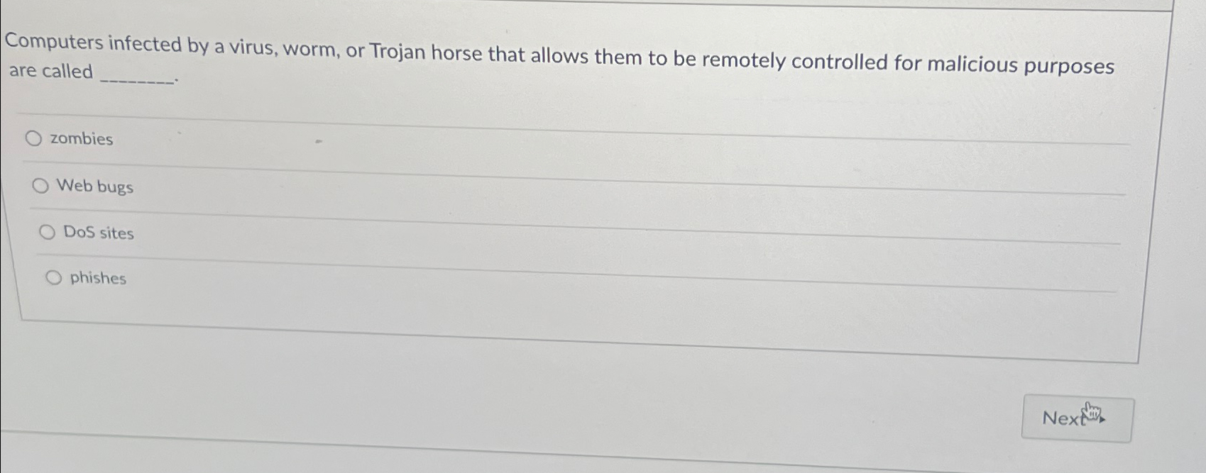 Solved Computers infected by a virus, worm, or Trojan horse | Chegg.com