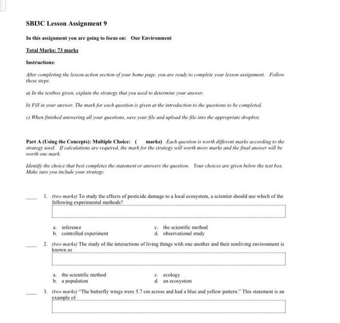 Solved In this assignment you are going to focus on: Our | Chegg.com