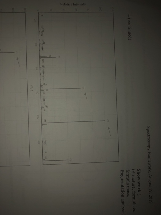 Solved Relative Intensity Spectroscopy Homework, August 19, | Chegg.com Solved Relative Intensity Spectroscopy Homework, August 19, | Chegg.com