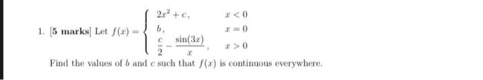 Solved 3. [4 marks] Use the precise definition of limit to | Chegg.com