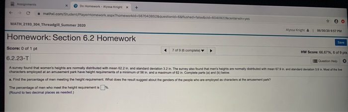 Solved Assignments X Do Homework - Alyssa Knight X + • | Chegg.com