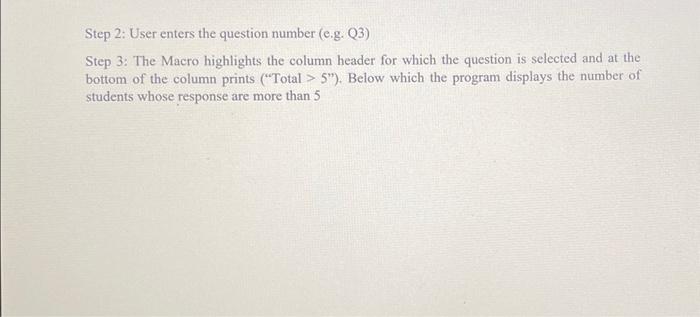 Solved Task 1: Write a Macro named Row 20 represented on the | Chegg.com