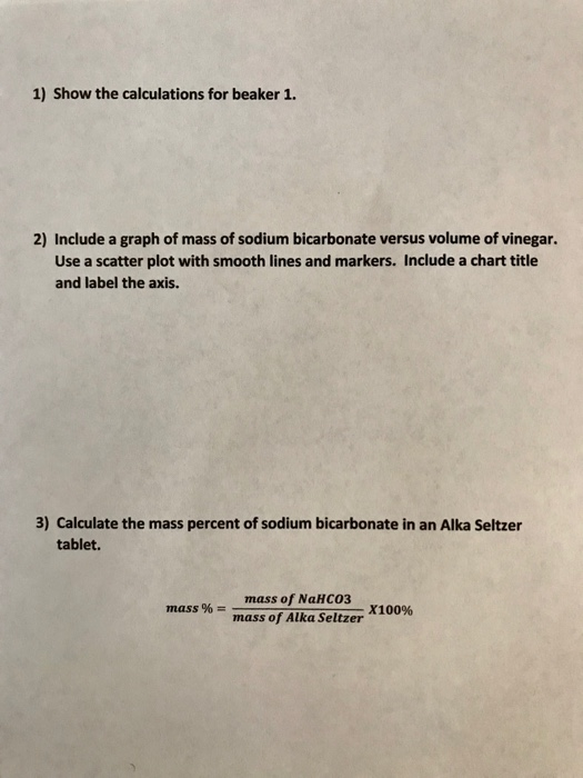 Solved Alka Seltzer Strength Lab Report This experiment | Chegg.com