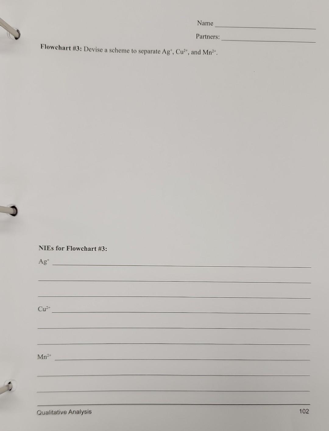 Solved Flowchart #1: Devise a scheme to separate Cu2+,Bi3+, | Chegg.com