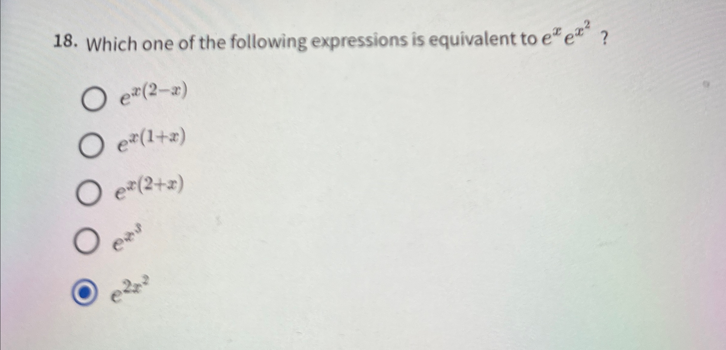 Which one of the following expressions is equivalent | Chegg.com